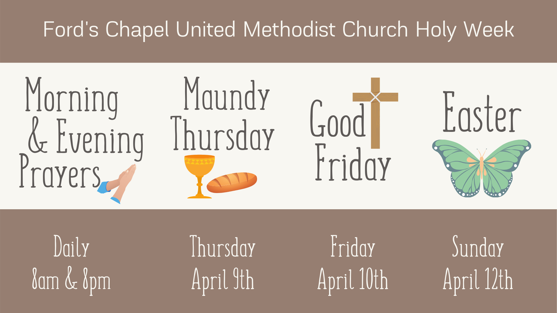 Holy Week 2020 – Ford's Chapel
