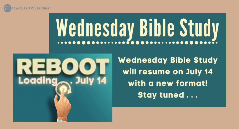 bible study reboot – Ford's Chapel